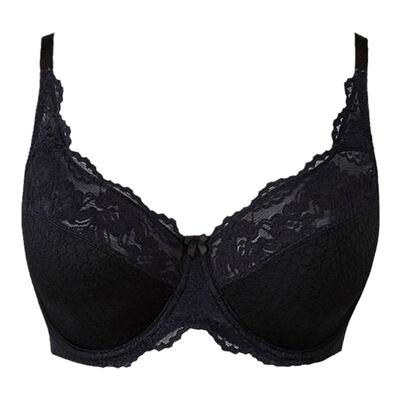 欧美风纯色超薄款全罩杯大码内衣