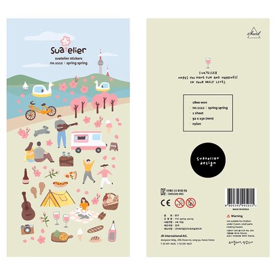 韩国sonia贴纸人物主题装饰贴画