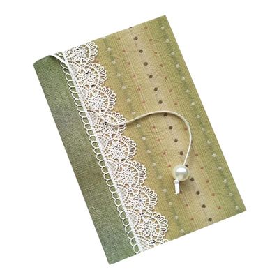 真我拼布绿手工书衣蕾丝温柔余白