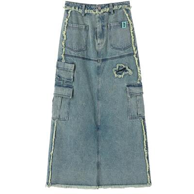 APPARITION做旧毛边口袋装饰