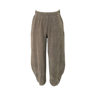 容子木ROSEMOO25冬商场同款微弹竖纹条绒松紧腰长裤RSS4KP312C