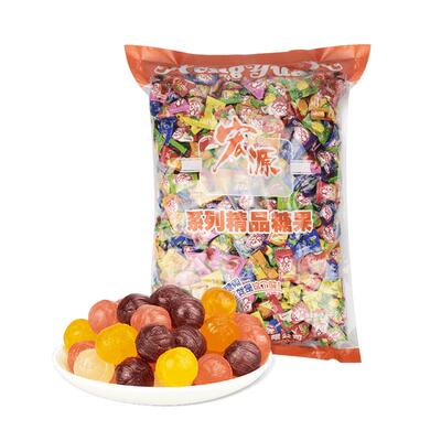宏源什锦糖2500g硬糖水果味喜糖招待糖果 休闲零食小吃
