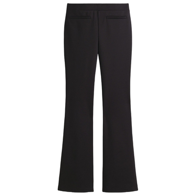 HM女装裤装春季红色长裤修身高腰休闲时尚喇叭裤1314577