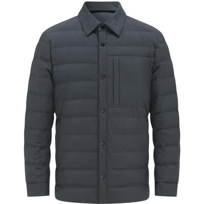 EMZ鄂尔多斯【白鹅绒】新款男士保暖商务休闲短款排骨羽绒服外套