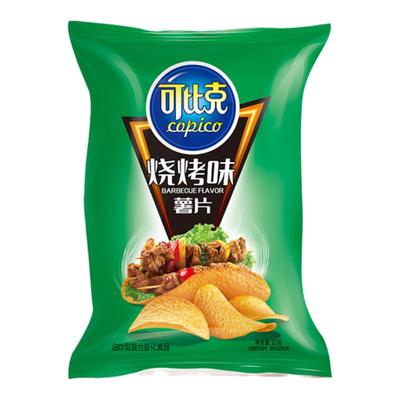 可比克薯片32g小包番茄烧烤整箱解馋小混装休闲零食品充饥夜宵