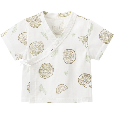 婴儿透气纱布和尚服夏季新生