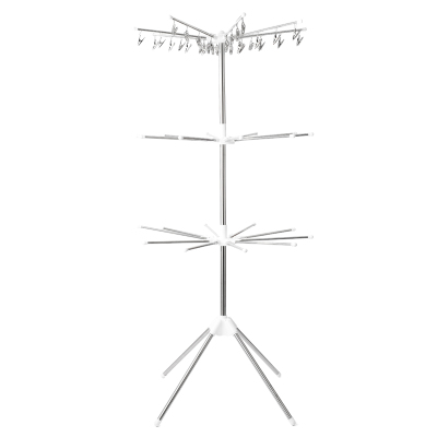 易凯隆不锈钢落地折叠婴儿晾衣架