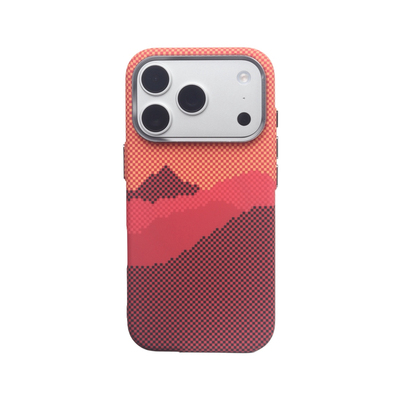 URBAN CASE 山峰系列浮雕水贴轻薄PC硬壳凯夫拉纹磁吸适用于iPhone17promax手机壳苹果16promax散热保护套
