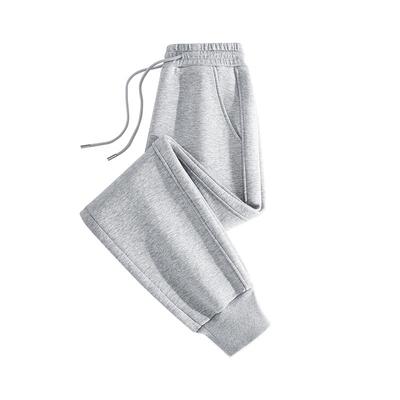 真维斯女秋羊羔绒加厚束脚运动裤