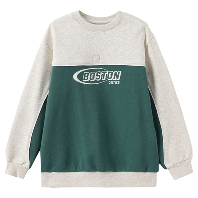 nbakids童装冬季新款男女童撞色长袖儿童圆领卫衣卫裤K244TS007P