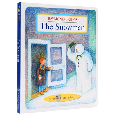 The Snowman 英文原版纸板书 雪人 趣味翻翻书 Raymond Briggs雷蒙·布力格 荣获波士顿环球号角图画书奖 进口经典故事书 圣诞绘本