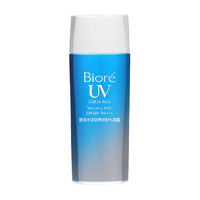 碧柔SPF50+防水防汗防晒水凝露