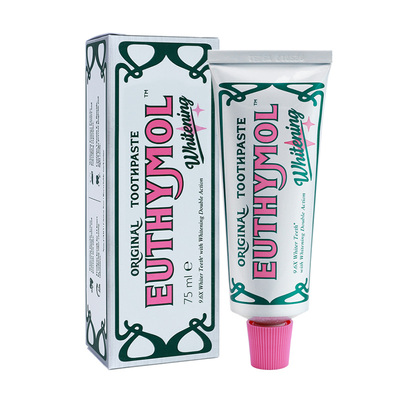 【自营】英国进口EUTHYMOL 悦滋木 经典亮白粉红牙膏清新口气75ml
