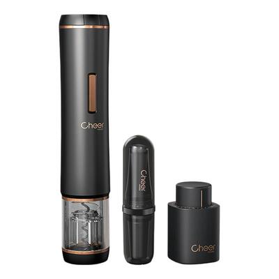 Cheer启尔 红酒开瓶器电动葡萄酒开瓶器红酒保鲜塞醒酒器礼盒套装