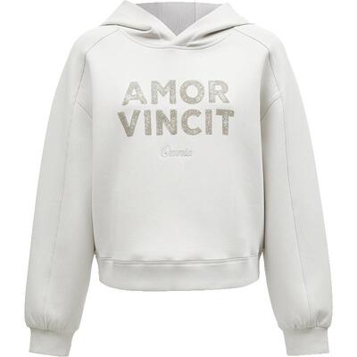 ONLY亮片字母宽松连帽卫衣