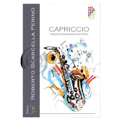 斯卡尔切特 佩里诺 随想曲中音萨克斯和钢琴 Eufonia原版乐谱书 Roberto Scarcella Perino Capriccio Alto Sax and Piano 151511C