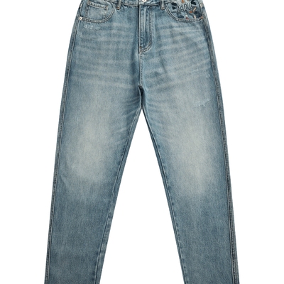 男士水洗牛仔裤男直筒潮牌2025新款休闲长裤百搭牛子裤男款老爹裤