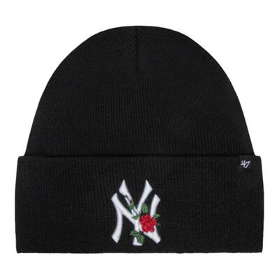 春季47Brand新款MLB针织帽洋基队保暖毛线帽刺绣潮嘻哈帽男女情侣