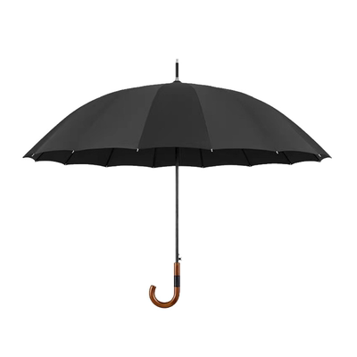 雨邦16骨实木手柄加大自动雨伞