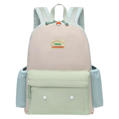 heine轻便简约撞色小学生书包