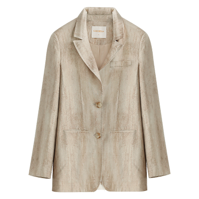 COCOBELLA100%天丝炒色西装