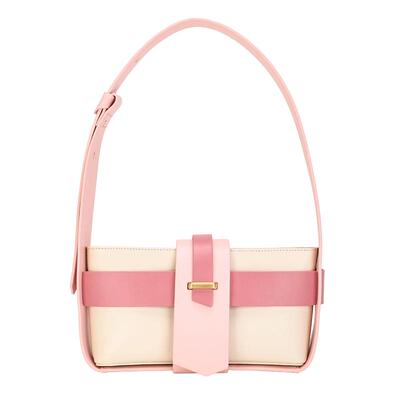 总统夫人同款品牌BCBGMAXAZRIA牛皮镂空通勤腋下斜挎包圣诞礼物