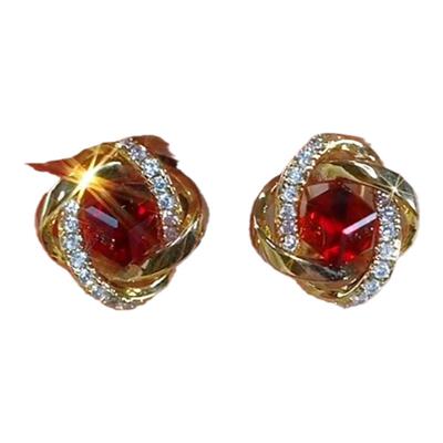 2025新款潮炫彩锆石耳钉