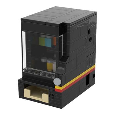 高难度拼装积木益智烧脑密室逃脱小颗粒黑色贩卖机解密盒解谜玩具