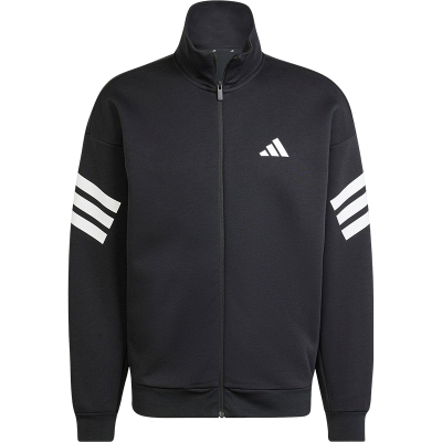 Adidas/阿迪达斯正品春季新款三条纹针织宽松立领外套JD4885
