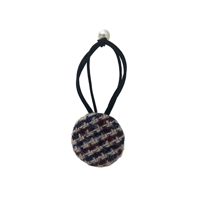 harristweed珍珠发圈包布扣头绳