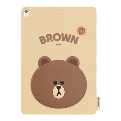 LINE FRIENDS布朗熊平板硅胶保护套适用于苹果ipad全系列2019/2018/2020款PRO平板电脑mini壳可爱卡通情侣款