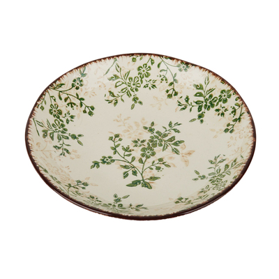 繁花复古早餐盘子2026新款中古餐具套装高级感碟子深盘甜品水果盘