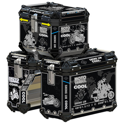 生林摩托车铝镁合金三箱边箱改装