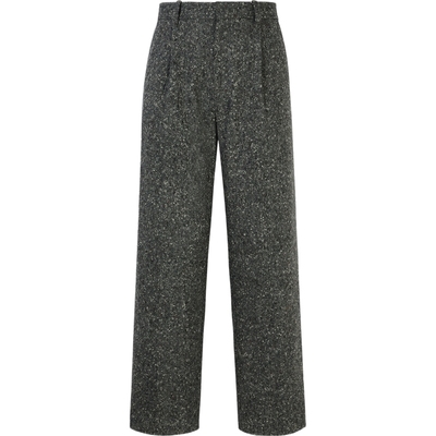 【折扣】SOLID HOMME男士直筒绵羊毛混纺长裤