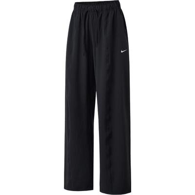 滔搏NIKE耐克女子百搭运动休闲刺绣小勾梭织阔腿长裤IQ0343-010