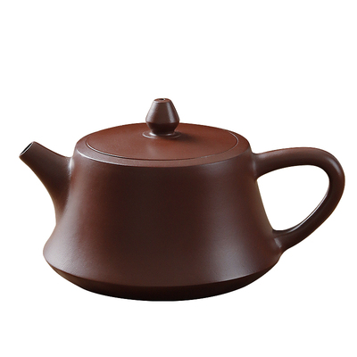 宜兴紫砂壶柱础壶老紫泥泡茶壶