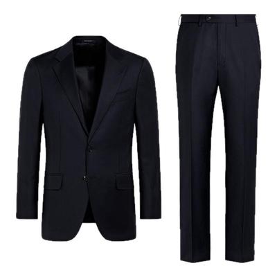 Suitsupply藏青色羊毛西装套装