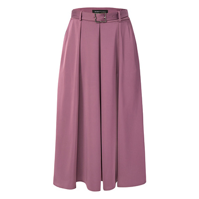 BCBG春秋经典法式优雅金属扣收腰商务通勤半裙女气质百搭小黑裙