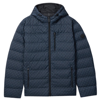 【两件折上折】MICHAEL KORS MK 男士轻薄拉链连帽羽绒服保暖外套