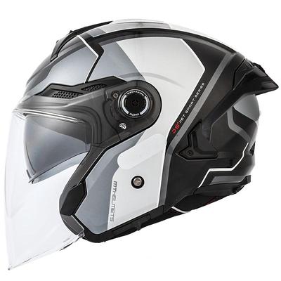 西班牙MT摩托车头盔星际四分之三半盔双镜防晒四季骑行男女3C夏季