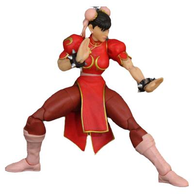 Jada 街头霸王 1/12 异色 红色 春丽 6寸可动手办摆件 新年礼物