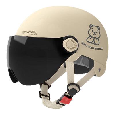 3c认证电动摩托车头盔男女通风透气半盔四季通用电瓶车防晒安全帽