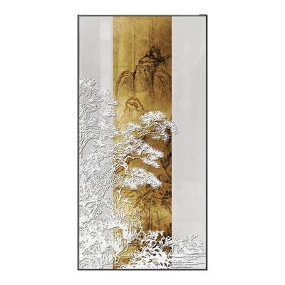 客厅浮雕新中式饭店酒店立体