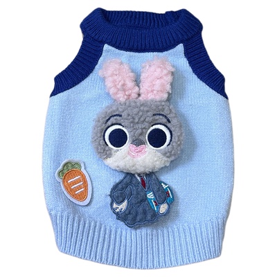 狗狗衣服可爱挂脖秋冬包芯纱毛衣