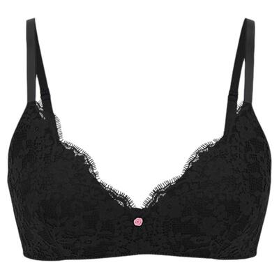 维密闪耀肩带梦幻蕾丝文胸