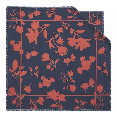 万事利双面印花丝羊毛围巾