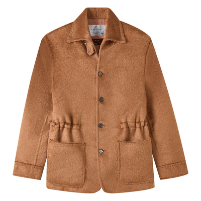 Acmecultum骆马绒手缝伯爵夹克