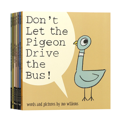 现货 别让鸽子开巴士7册 英文原版绘本 Don't Let the Pigeon Series 凯迪克银奖盖泽尔奖章儿童启蒙绘本小猪小象同作者Mo Willems