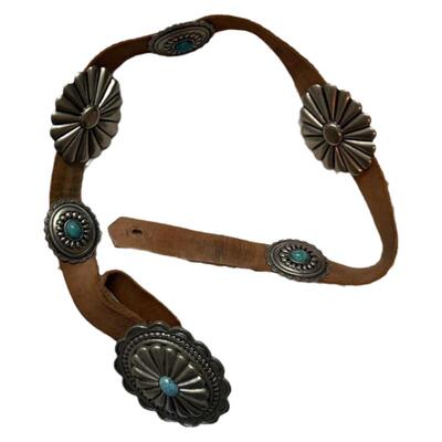 金属复古牛仔绿松石皮带腰带康乔