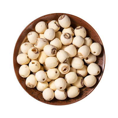 中药材特级去芯白莲子莲藕荷叶果